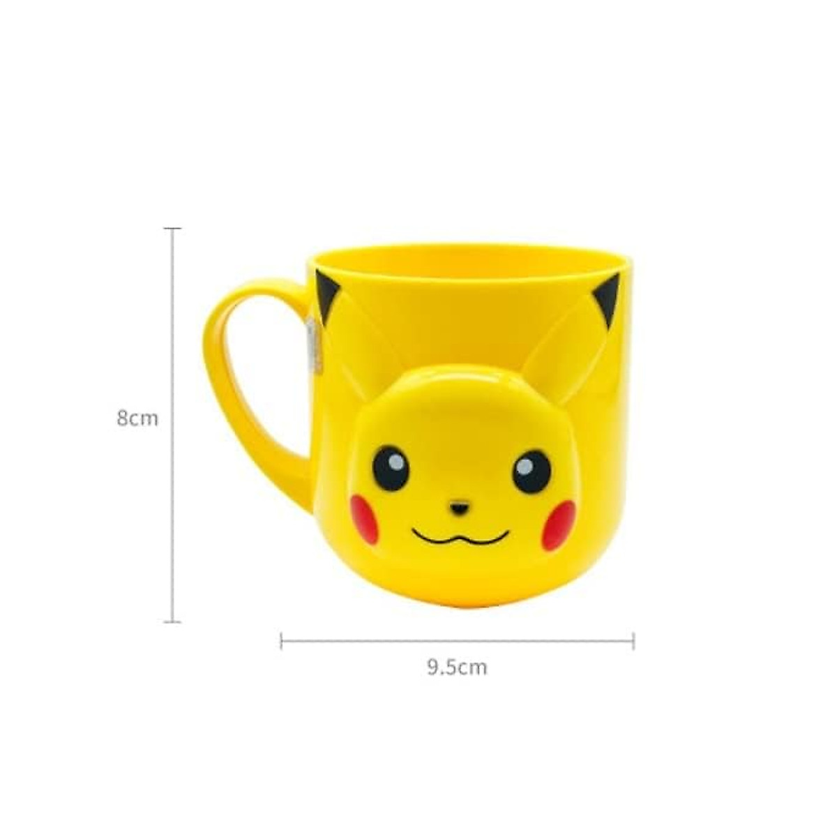 Pikachu 3D Mug, Plastic Cup with Handle, 280ml