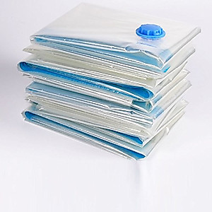 YYW AlenX Vacuum Storage Bags, Travel Vacuum Space Saver Compression Storage Bag with Zipper Sealer for Travel Home Clothing Storage Luggage (16x24inch(6 Pack))