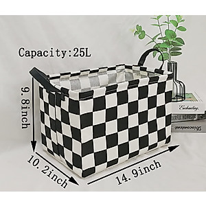 MAIZMZ Rectangular Storage Basket Collapsible Organizer Bin Waterproof Toy Box for Organizing Home/Dorm/Kitchen/Pet/Office/Closet/Shelf/Gift Baskets