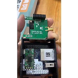 MMDVM Nano Hotspot - Portable NanoPi NEO with NanoHat OLED MMDVM with External WiFi Module | Allwinner H3 RAM 512MB Ubuntu Ready | Supports C4FM YSF NXDN DSTAR P25 DMR | CNC Alloy Case Heatsink