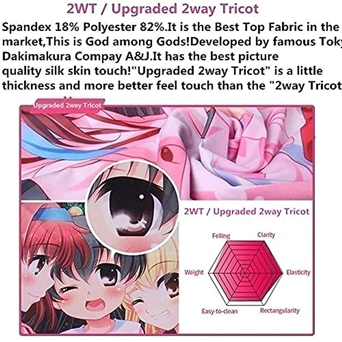 Looxx Maou Gakuin No Futekigousha：Misha Necron 21110 Anime Pillow Cover/Body Pillowcase, Double-Sided Pattern Peach Skin/2wt Throw Pillow Case, Anime Fans' Favorite Cushion Cover