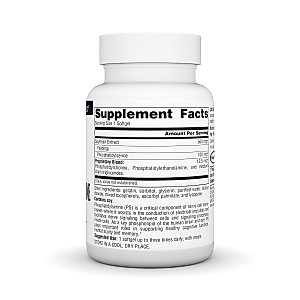 Source Naturals Phosphatidyl Serine Complex Stablilized Enzyme Supplement 500mg - 100% Pure - 60 Softgels
