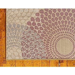 Unique Loom Barista Collection Area Rug - Java (5' 3" x 8' Rectangle, Beige/ Black)