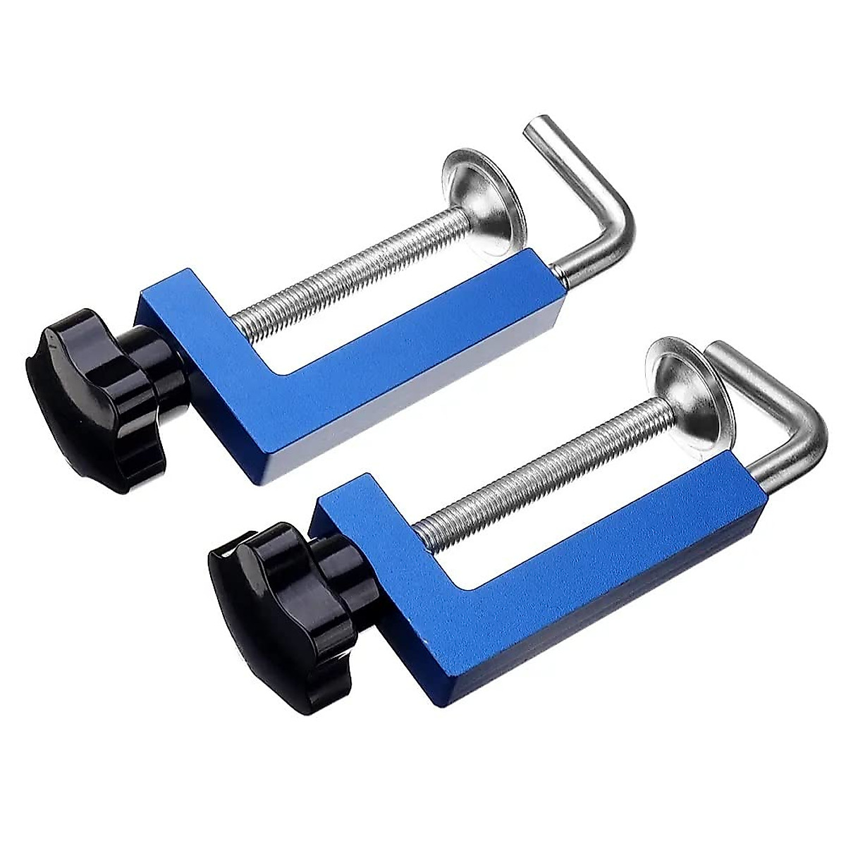 AYKONG 2Pcs Aluminum Alloy 360° Ratary Woodworking Clamp G Clip Dedicated Fixture Adjustable Frame Fast Fixed Clamp for Woodworking Benches Jig Accessories