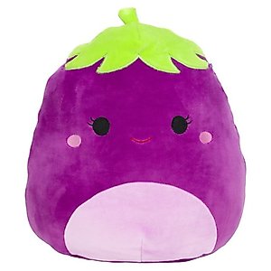 Squishmallows Official Kellytoy 12" Glena The Eggplant - Ultrasoft Stuffed Veggie Plush Toy