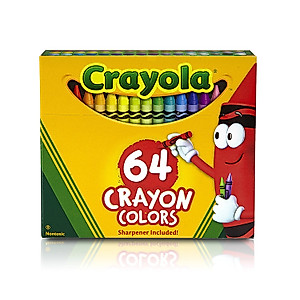 Crayola 6 Pack 64 Ct Crayons (52-0064), Assorted