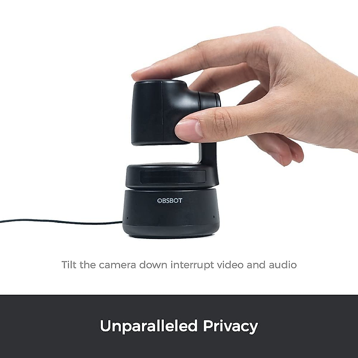 OBSBOT Tiny 1080P PTZ Webcam with AI Tracking, Auto Framing, Noise Reduction, and Gesture Control