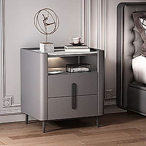 HIGOH Bedside Table Bedside Table Modern Nightstand Light Luxury Bed Side Table for Bedroom Bedside Storage Cabinets Bedside Cabinets