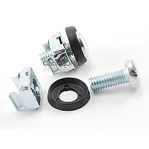 CablesOnline, 20 Piece Server Rack & Cabinet M6 Cage Nuts & Mounting Screws, RR-H20