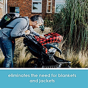 JJ Cole Baby Car Seat Cover, Blanket-Style Baby Stroller & Baby Carrier Cover, Buffalo Check