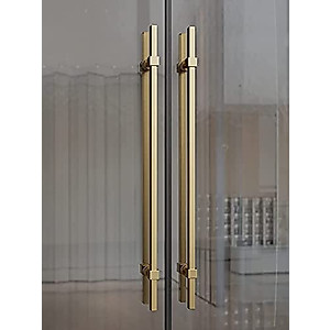SUCHETA Sliding Barn Door Shower Door Push Pull Modern Door Handle,Thickened Stainless Steel Door Handles for Metal Door Glass Door Tempered Glass Door Wood Door,Modern and Simple