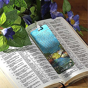 Lord is My Shepherd Blue Paper 6 x 2 Inches Bookmark Set of 12