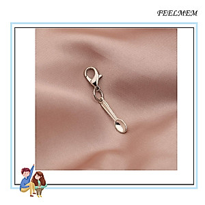 FEELMEM Spoon Charm Little Spoonnie Clip on Charm Zipper Pull Spoon Theory Jewelry Spoonnie Gift Tablespoon Spoon Pendant