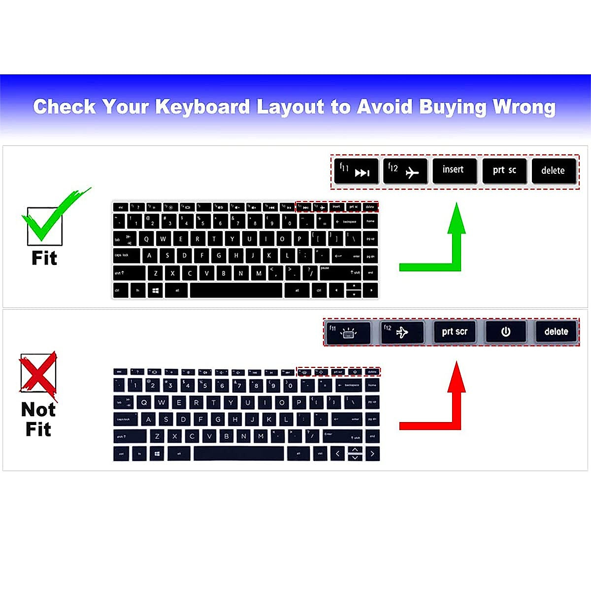 Keyboard Cover for HP Laptop 14" 14-dq 14-fq/dk 14-dq2053cl 14-dq0052dx 14-dq5043cl 14-dq2032wm 14-dq0055dx 14-dq0070nr 14-dq0005dx 14-dq1035cl 14t-dq300/dq200 14-dq0040nr dq0011dx dq0002dx dq0003dx
