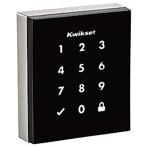 Kwikset 99540-001 Obsidian Keyless Entry Door Lock Z-Wave Plus Electronic Touchscreen Deadbolt, Satin Nickel
