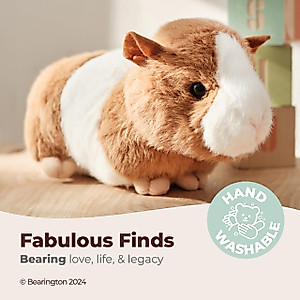 Bearington Ginny Plush Guinea Pig Stuffed Animal, 8 inch
