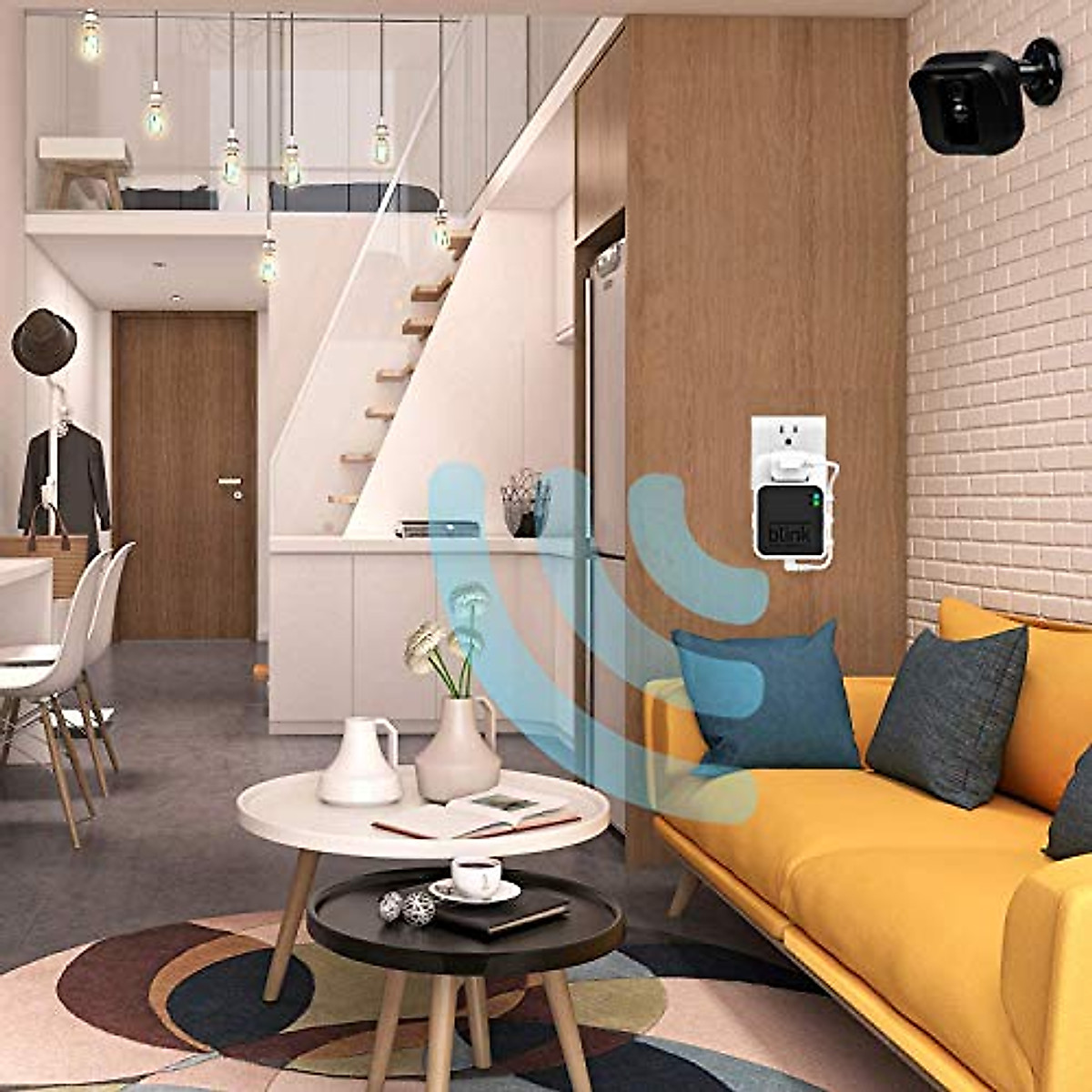 Outlet Wall Mount for Blink Sync Module 2, Mount Bracket Holder for Bink Ourdoor Indoor Camera Security with No Messy Wires Easy to Move (White)