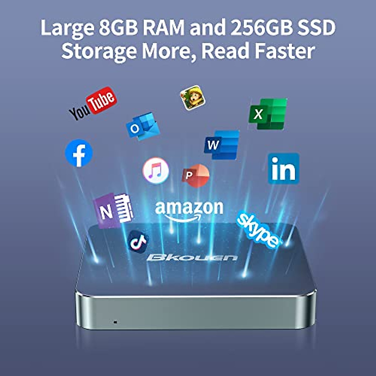 Mini PC Windows 11 Pro, Lightweight 11th Intel N5105 Mini Computers(Turbo 2.9GHz), Ultra Thin Extensible 8GB RAM 256GB SSD Micro Desktop Computers,4K HDMI Dual Display, Dual WiFi Business/Home/Office