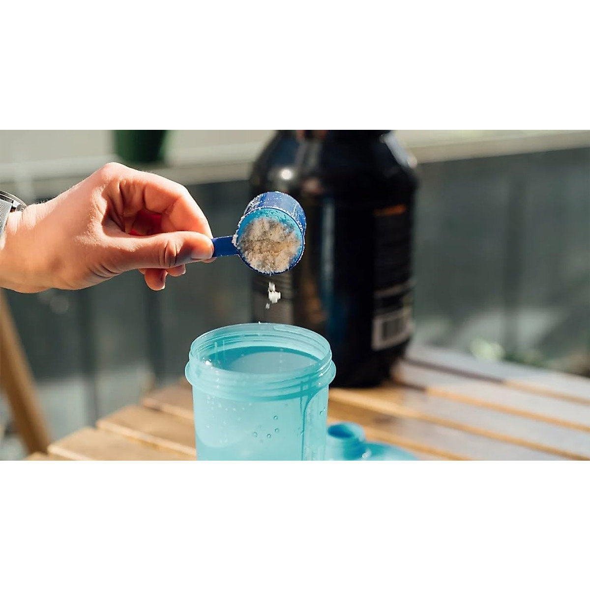 Shaker Bottle Blender with Classic Loop Top (BPA Free) – Best Protein Powder/Fruit Juice Mixer with Whisk Ball- 16 oz (Pink)