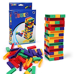 Point Games Tower - Stacking Blocks Game - Toppling Balance Tower Games - Developmental & Interactive Puzzle, Test Stabilizing Skills- Ages 6+