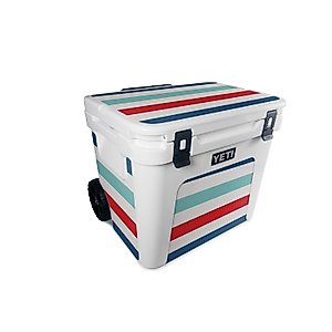 MightySkins Skin Compatible with Yeti Roadie 60 Wheeled Cooler - Sailor Stripes | Protective, Durable, and Unique Vinyl Decal wrap Cover | Easy to Apply, Remove, and Change Styles | Made in The USA