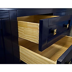 Kitchen Bath Collection Eleanor 72-inch Double Bathroom Vanity (Carrara/Royal Blue): Includes Royal Blue Cabinet with Authentic Italian Carrara Marble Countertop and White Ceramic Sinks