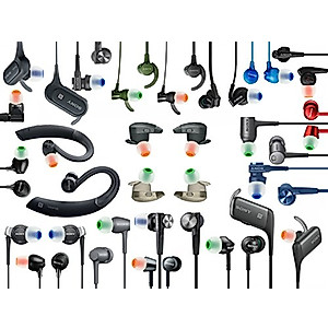 12 pcs (BHB-NSY) S/M/L Hybrid and Premium Silicone Replacement Adapters Earbuds Eartips Set Compatible with Sony in Ear Earphones Headphones