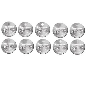 Panasonic Cr2016 3v Lithium Battery 2pack X (5pcs) =10 Single Use Batteries