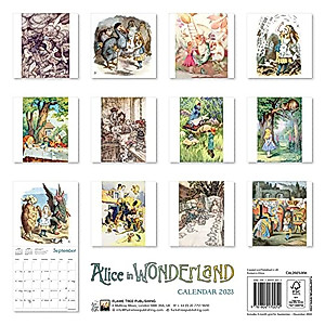 Alice in Wonderland Wall Calendar 2023 (Art Calendar)