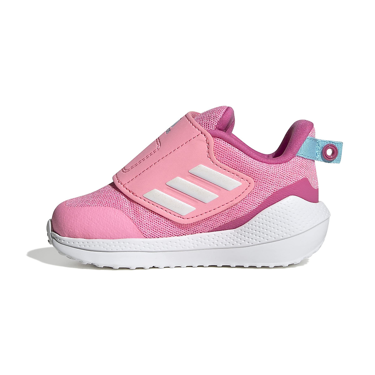 adidas Unisex-Baby EQ21 2.0 Running Shoe, Beam Pink/White/Bliss Blue, 8