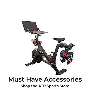 Secondary Weight Rack for Peloton Bike - Does NOT Fit Bike+ - Metal Bonus Barbell Holder - Add a Second Set of Dumbbells - Great for Couples (2-pack)