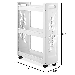 Whitmor 3 Tier Rolling Laundry Cart