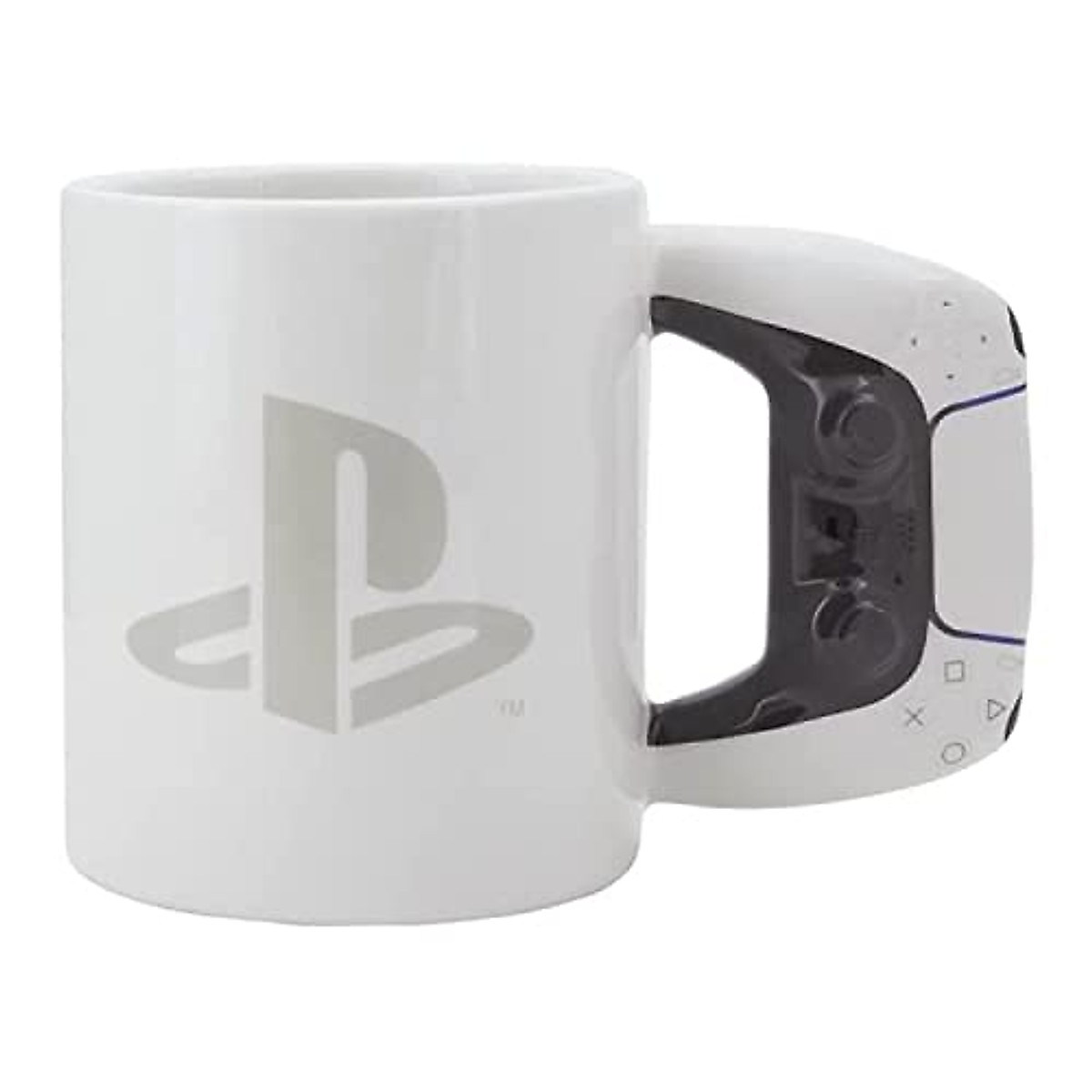 Paladone Playstation Shaped Ceramic Coffee Mug | PS5 Accessories Novelty Gifts (PP9403PS), Multicolor