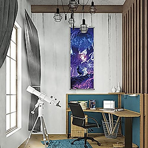 Anime Scroll Poster - Fabric Prints 100 cm x 40 cm | Premium and Artistic Anime Theme Gift | Japanese Game Hanging Wall Art Room Decor