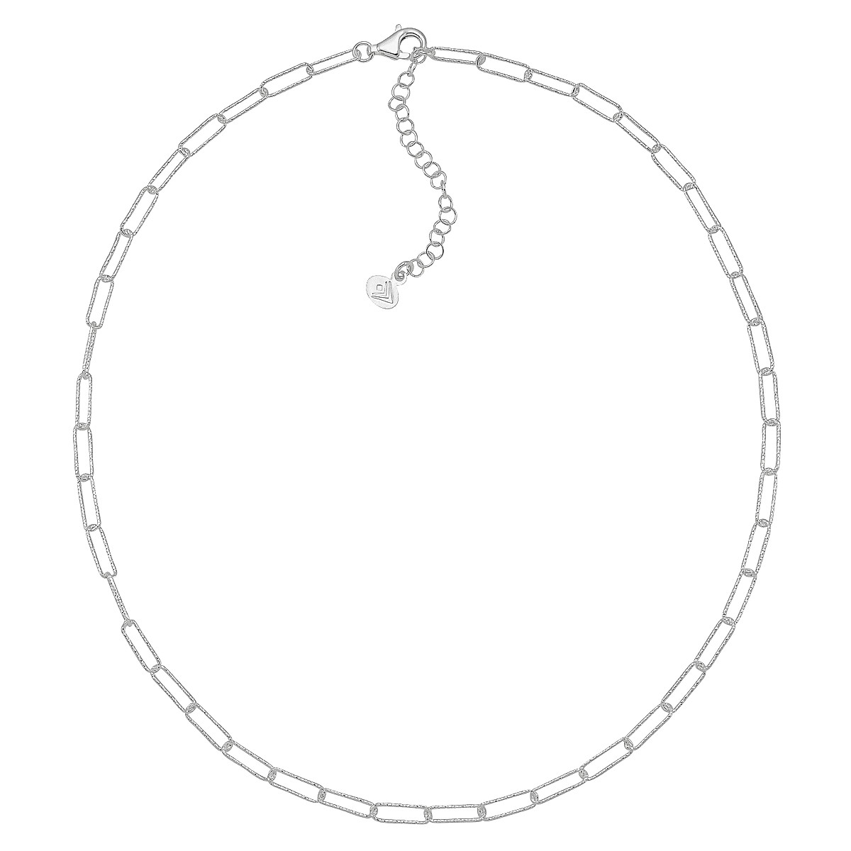 Silpada 'Graffetta' Chain Necklace, Textured in Sterling Silver, 16" + 2"