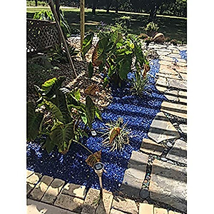 Margo Garden Products 1/2" 20lbs Dragon Glass, Blue