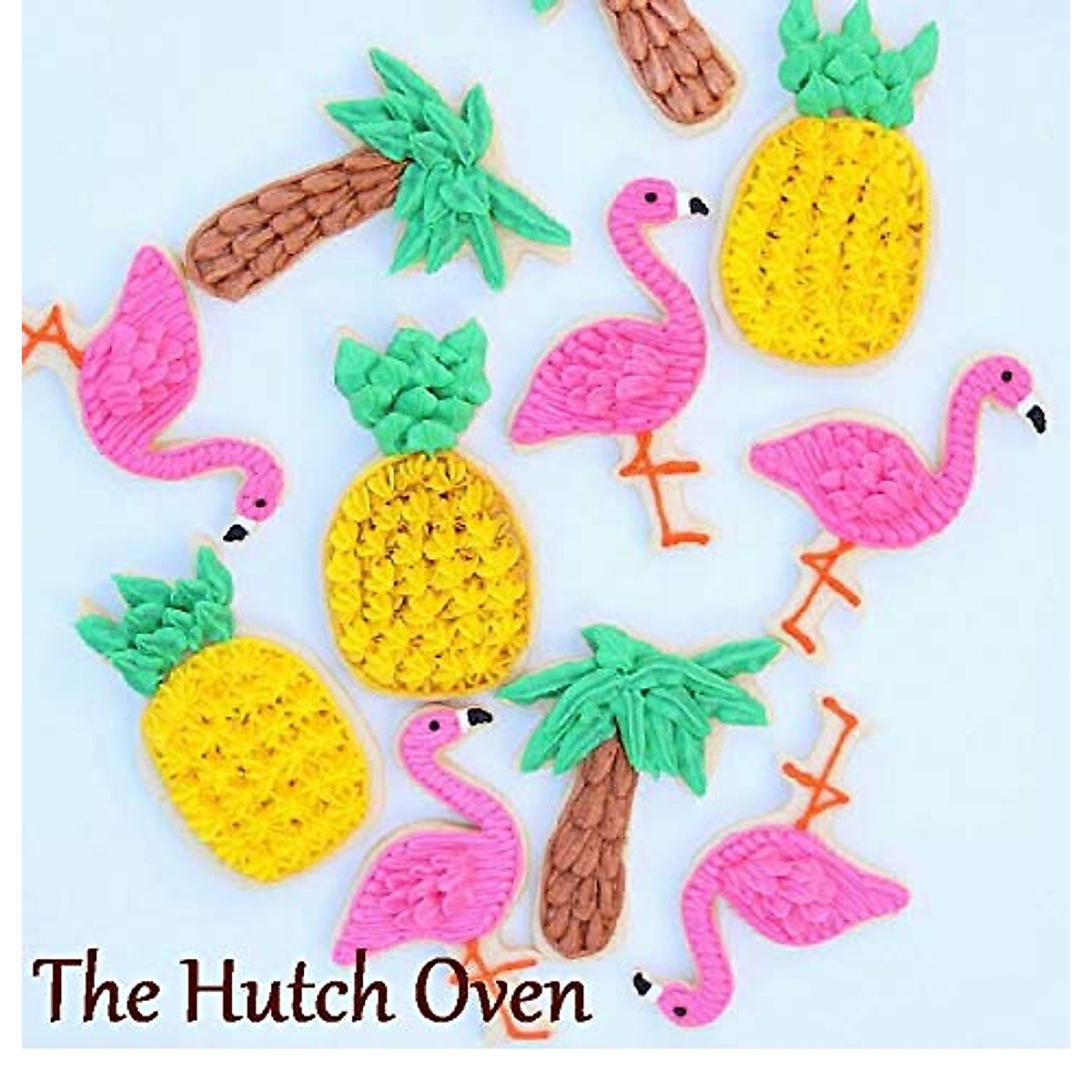 Hawaiian Luau Cookie Cutter 9 Piece Set from The Cookie Cutter Shop - Palm Tree, Hawaiian Shirt, Tiki, Flip Flop, Surfboard Cookie Cutters – Tin Plated Steel Cookie Cutters