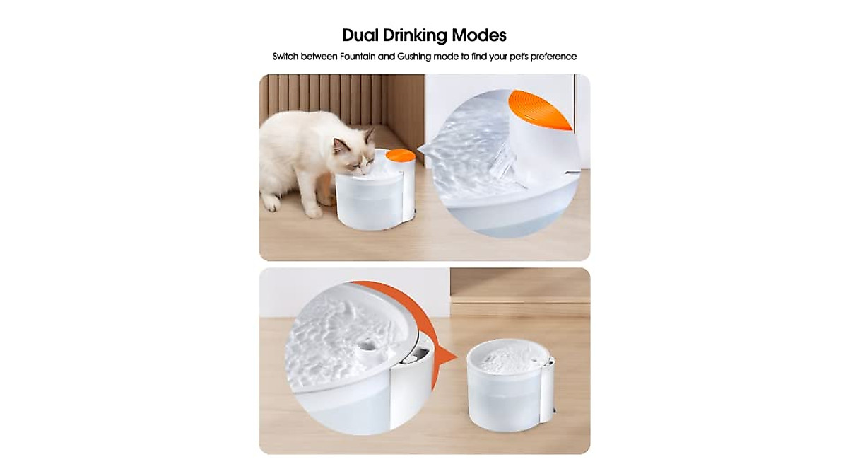 WOPET 1GAL Ultra Silent Pet Water Fountain