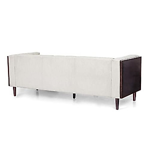 Christopher Knight Home McLarnan Tufted 3 Seater Sofa - Beige/Brown