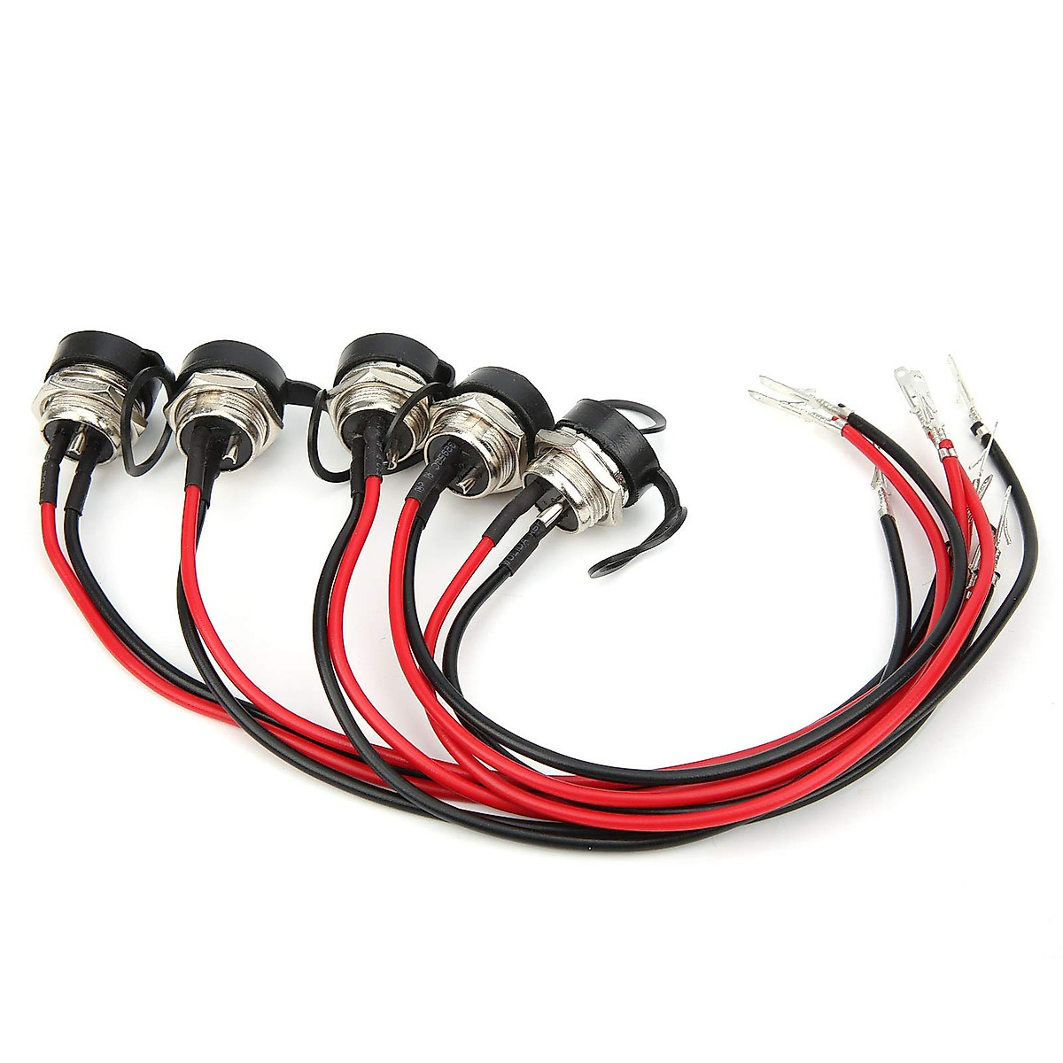 5pcs Scooter Charger Port, 3-Pin Inline Round Charger Connector with for Electric Self-Balancing Scooter