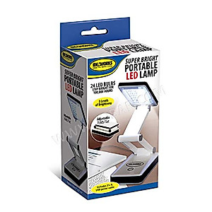 IdeaWorks LED Lamp for Desk - Collapsible, Portable from Home to Office, Acrylonitrile Butadiene Styrene, White