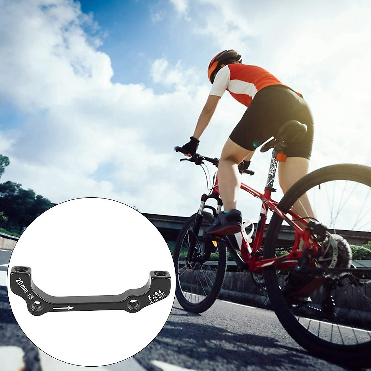 Disc Brake Mounting Bracket, Disc Brake Caliper Mount Adapter for MTB Mountain Bike(DS06)