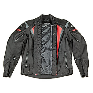 Joe Rocket 1651-5005 Men's 5.0 Textile Motorcycle Jacket (Black, X-Large)