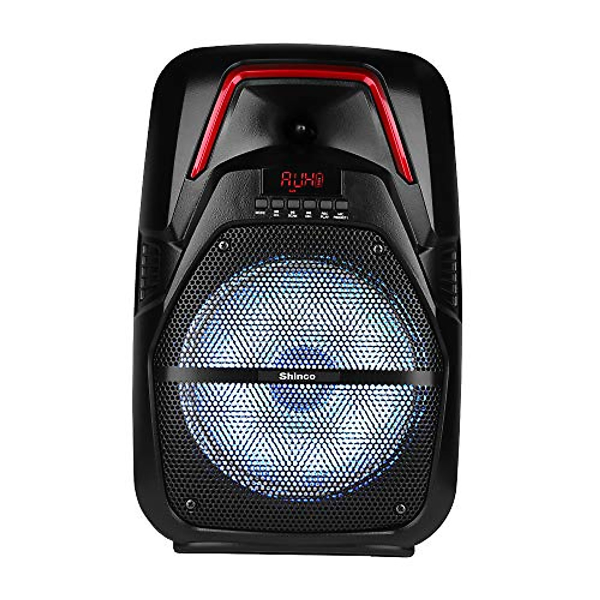 Shinco Portable PA Speaker System, Powerful Bluetooth Speaker with Wireless Microphone, 8 inch Subwoofer, Balanced Sound, Great for Outdoor Party