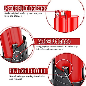 Upgraded 7.0Ah 2Pack M12 Battery for Milwaukee 12V battery for Milwaukee M 12 Lithium-ion Battery 48-11-2460 48-11-2412 48-11-2401 48-11-2440 Battery for 12 Volt High Output M12 XC Tool Battery Pack