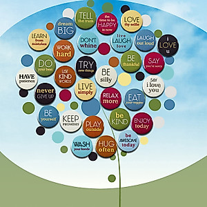 30 Pieces Motivational Round Fridge Magnets Inspirational Round Quote Magnets Positive Saying Round Magnets Funny Colorful Motivation Magnets for Classroom Office Home Decor