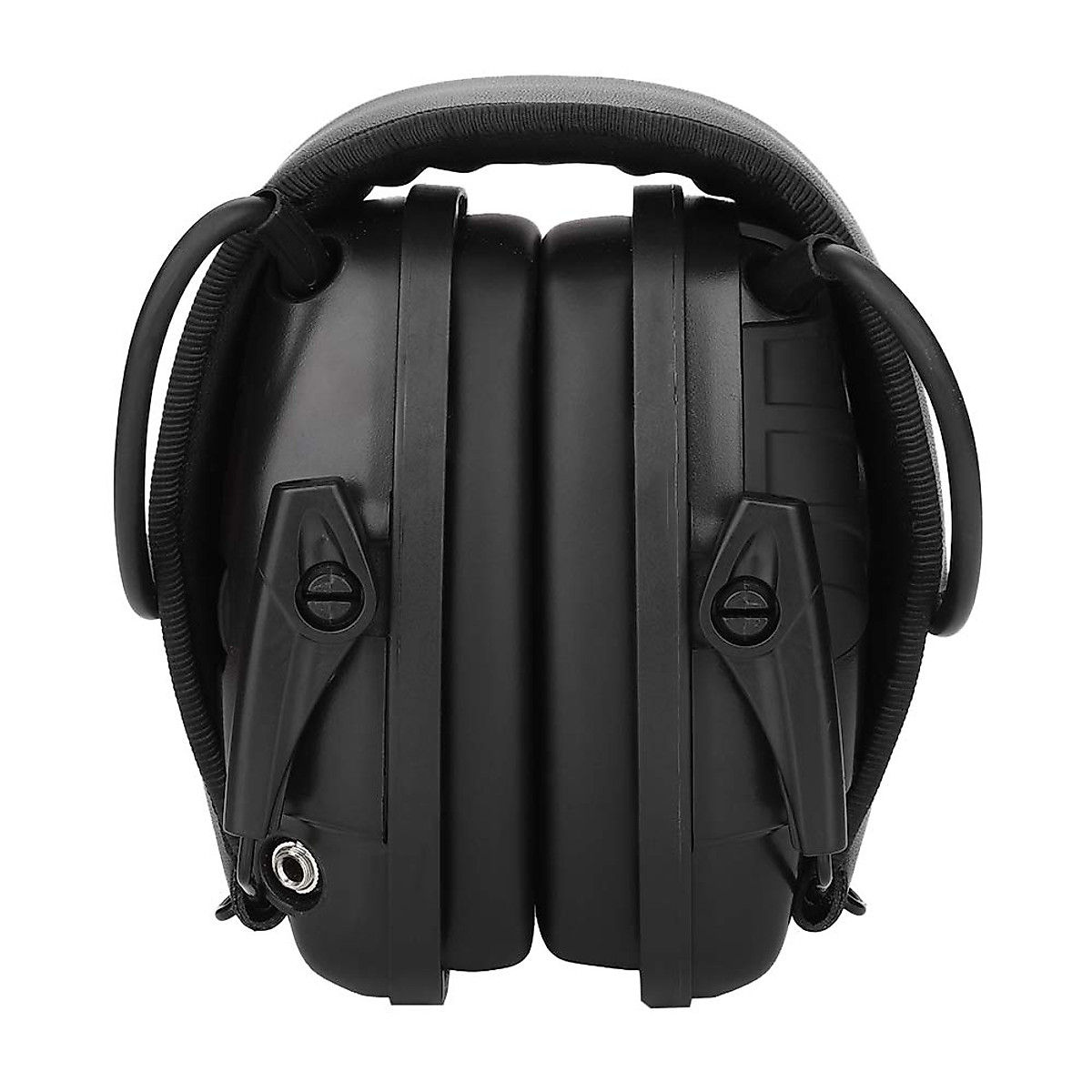 Tosuny Electronic Shooting Earmuff, 22dB Noise Reduction Sport Sound Amplification Ear Defender, Foldable Ear Protection Hunting Earmuff with Microphone, Ideal for Shooters, Hunters(Black)