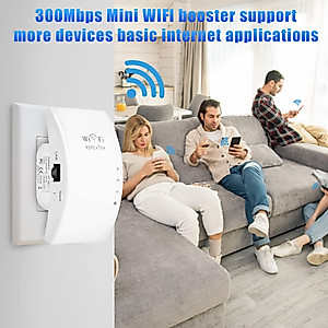 WiFi Range Extender WiFi Repeater 300Mbps Wireless 2.4 GHz WLAN WiFi Network Mini WiFi Router Expander 802.11N/B/G Signal Booster Amplifier