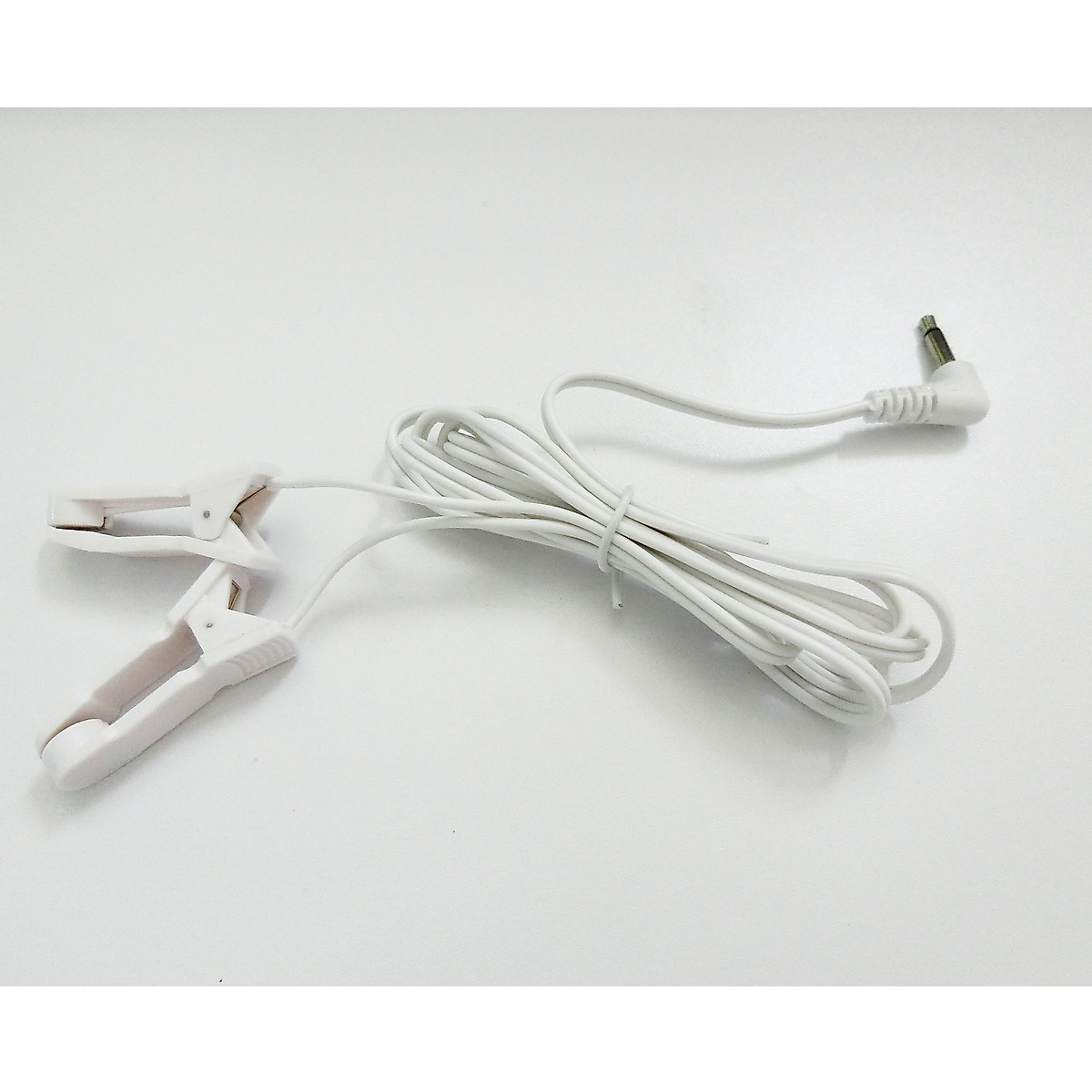 2pcs Breast & Ear Clip Electrode Lead Wires Jack DC 3.5mm Replacement Cables (DC Head 3.5mm)
