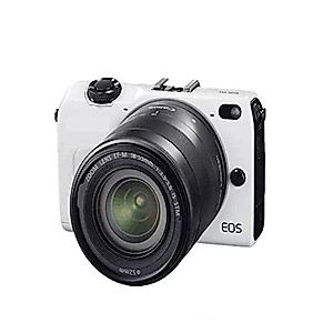 Camera M2 Compact System Camera with 18-55mm is STM Lens/Used Digital Camera (Color : W)